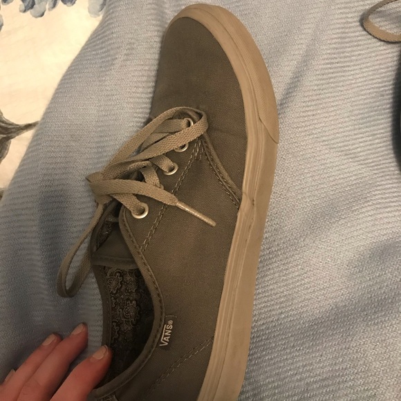 Vans | Shoes | Dark Grey Lowrise Vans | Poshmark